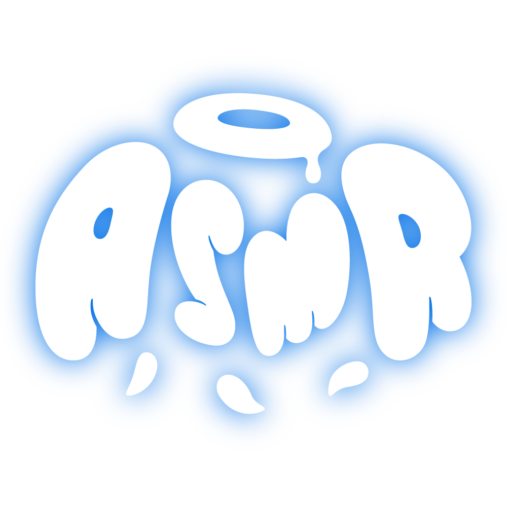 【配信用素材】天使的なASMR配信ロゴ | フリー素材・サムネ素材 | Design template ずかしのず