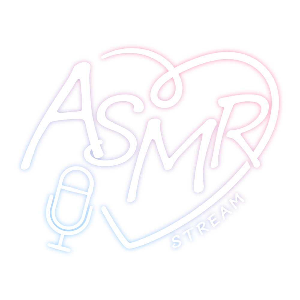 【配信用素材】ハートとマイクのASMR ロゴ | フリー素材・サムネ素材 睡眠導入 | Design template ずかしのず