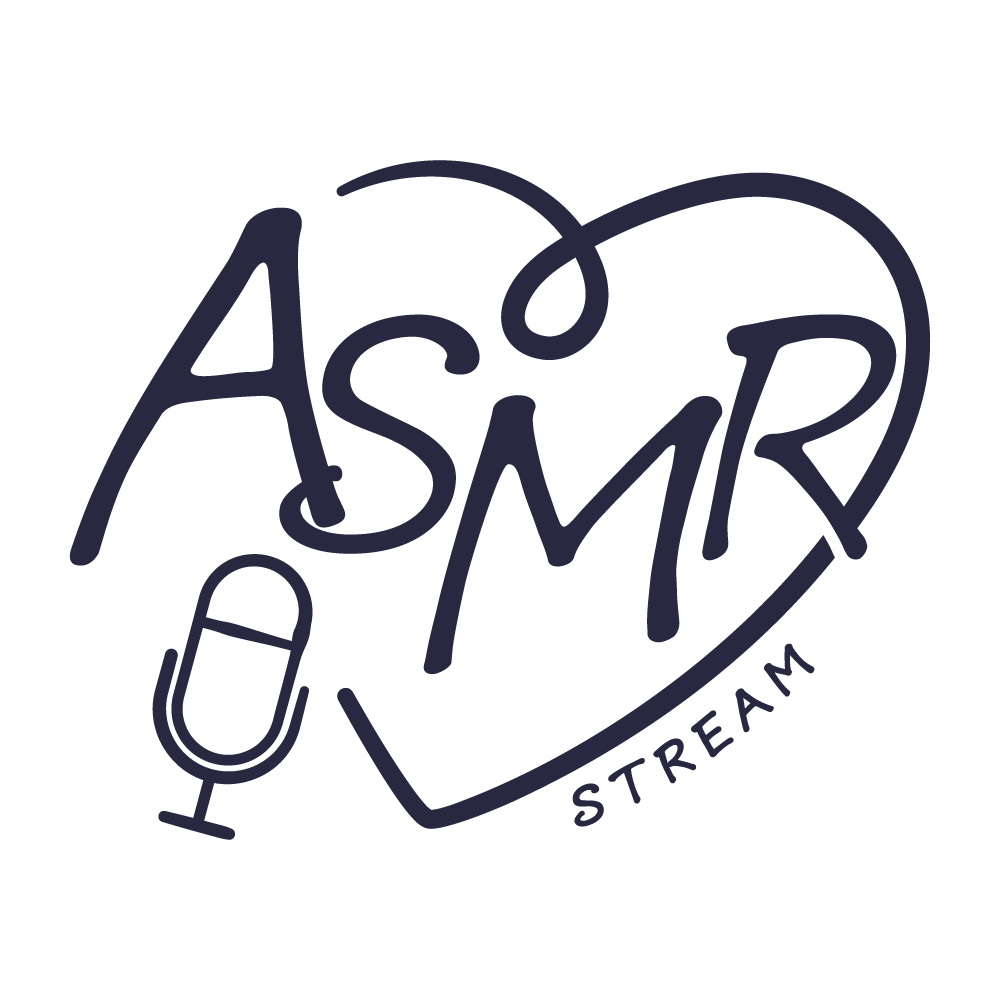 【配信用素材】ハートとマイクのASMR ロゴ | フリー素材・サムネ素材 睡眠導入 | Design template ずかしのず