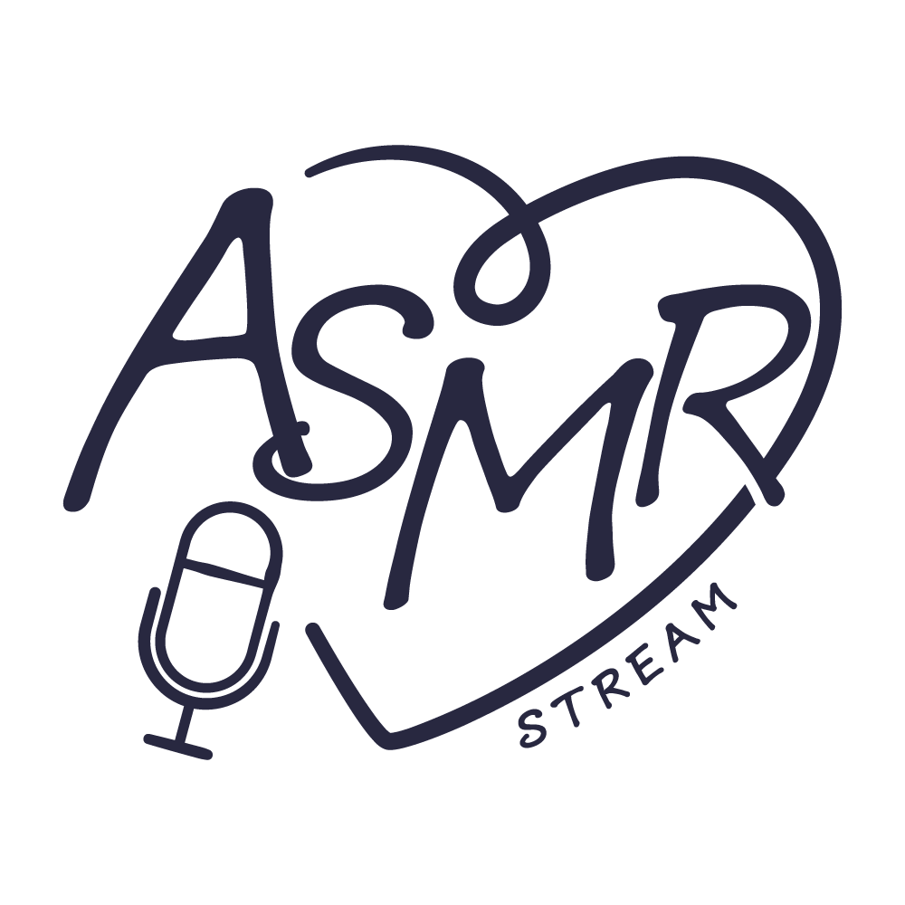 【配信用素材】ハートとマイクのASMR ロゴ | フリー素材・サムネ素材 睡眠導入 | Design template ずかしのず