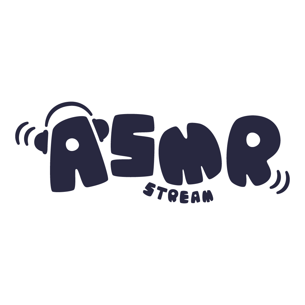 ポップなヘッドセットのASMR ロゴ 【フリー素材・サムネ素材】睡眠導入 | Design template ずかしのず